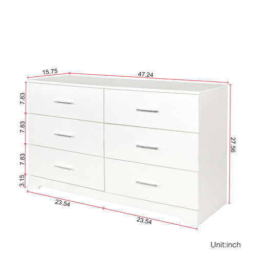 Ebern Designs 6 - Drawer Dresser & Reviews - Wayfair Canada